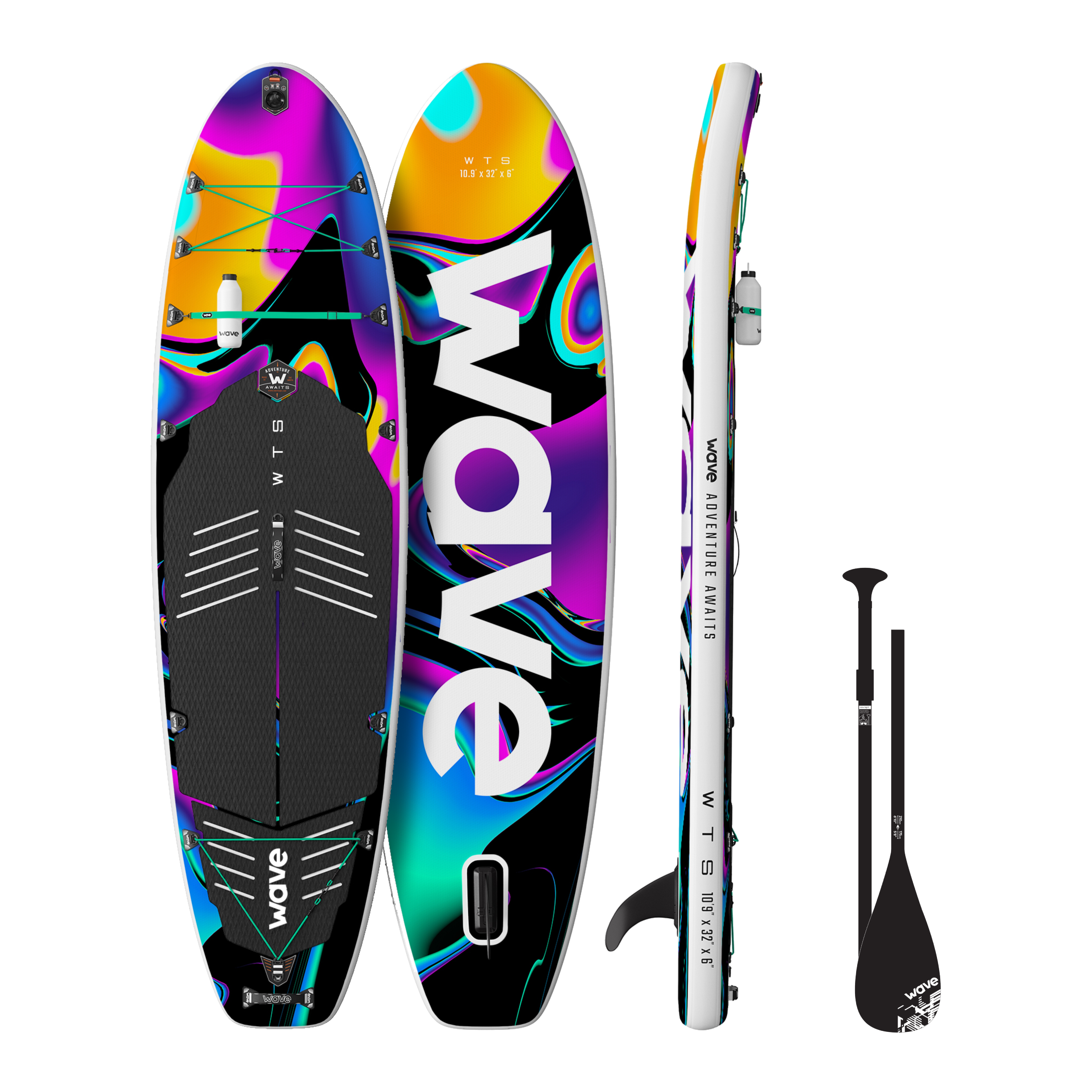 What The SUP | Inflatable Paddle Board | 10'9ft | Chroma | Wave Sups