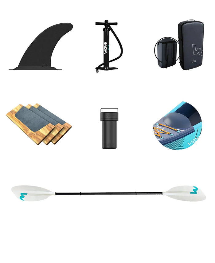 Venturer Dropstich Inflatable Canoe – 2–3 Person | Lightweight ...